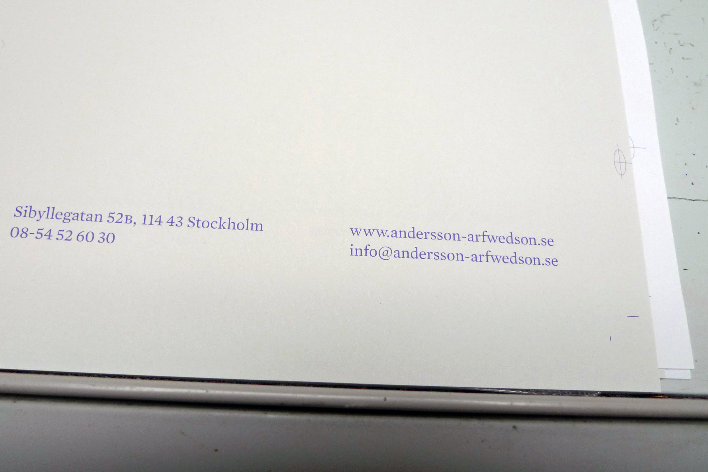 Andersson Arfwedson Identity - Malmsten Hellberg